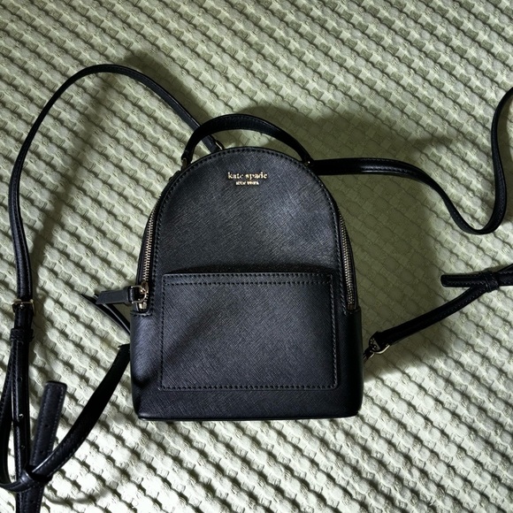 kate spade | Bags | Black Kate Spade Mini Backpack With Detachable ...